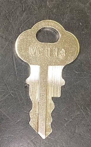 Original Victor Vending Corporation Key Number VC118 for Peanut Gumball ...