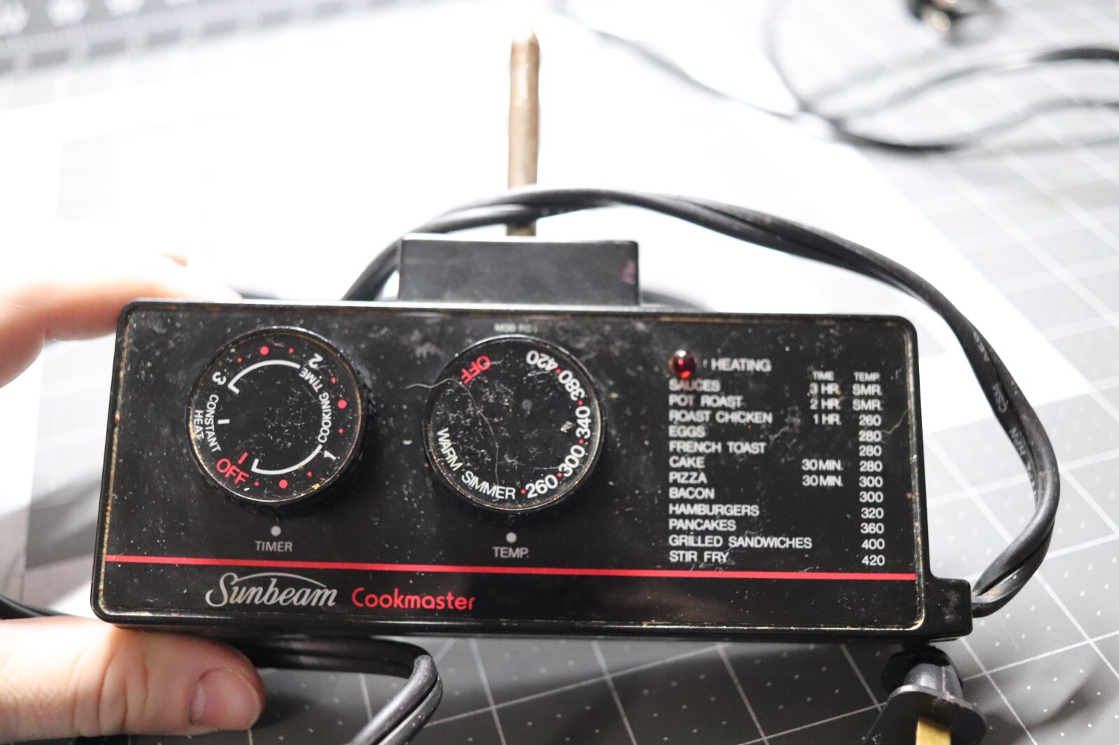 Sunbeam Cookmaster Replacement Electric Skillet Probe Controller 7-16 ...