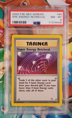 Pokemon Super Energy Retrieval 89/111 PSA 8 2000 Neo Genesis Rare 89 ...
