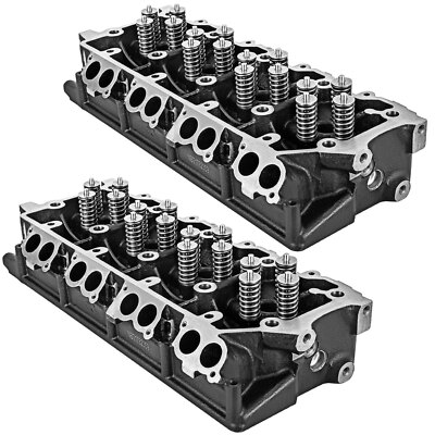 2 Cylinder Head Fit Ford F-250 F-350 F-450 F-550 03-07 6.0L Diesel 18 ...