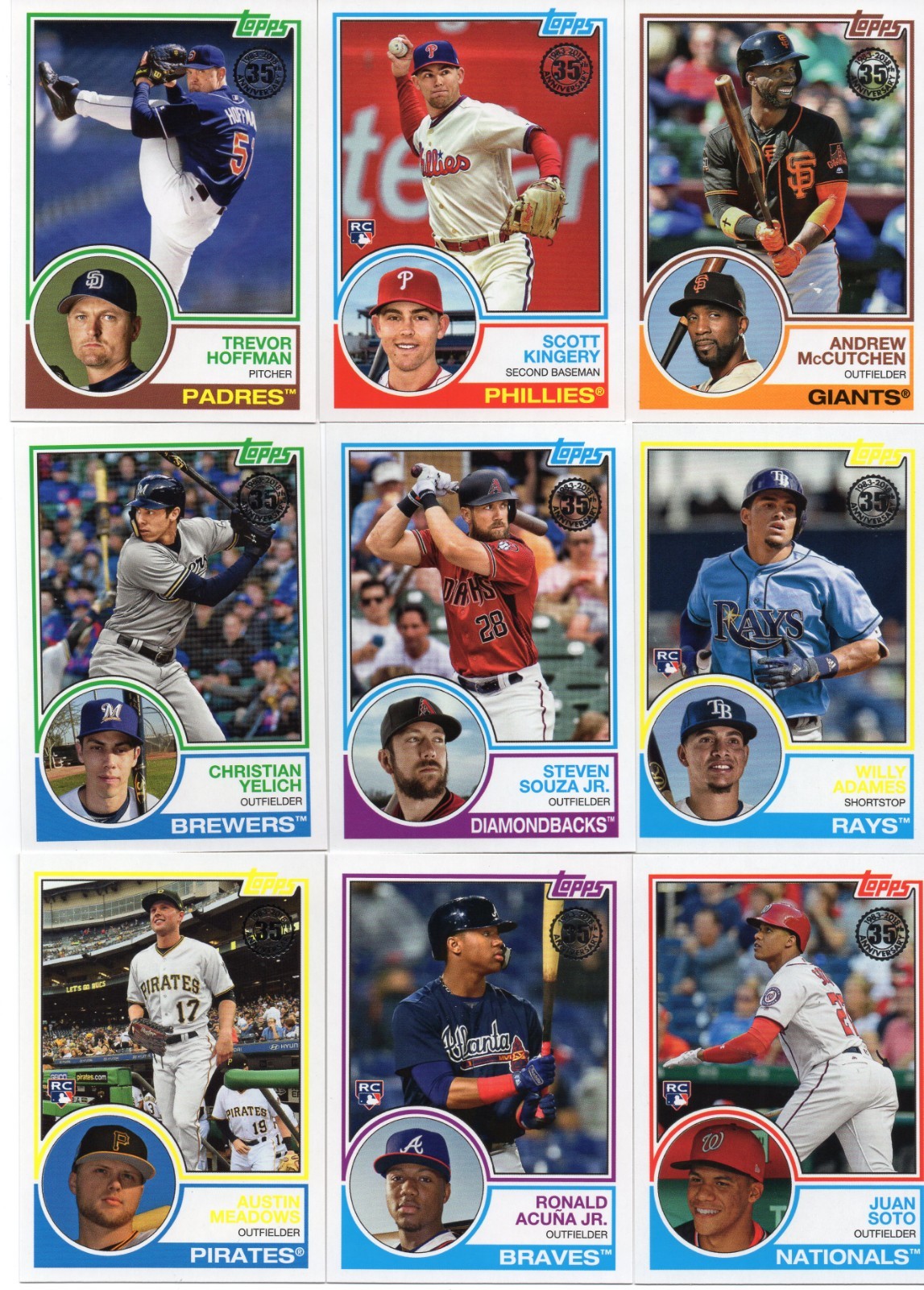 2018 Topps Baseball Update - 1983 Topps 35th - U-Pick Complete Your Set ...