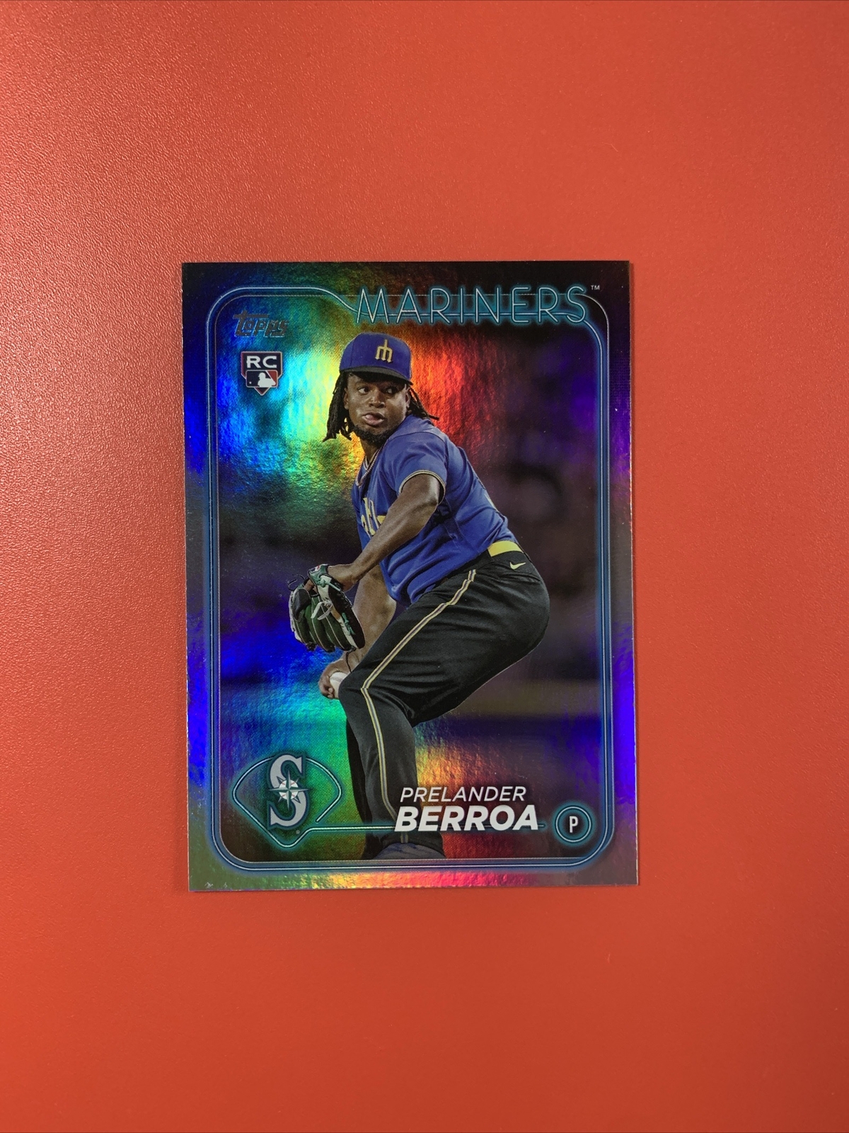 2024 Topps: Series 1 Rainbow Foil #36 Prelander Berroa RC (Mariners) | eBay