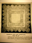 Antique MARY CARD Doily ROSE BUD LACE Design c1917 Chart #53 Filet Hand ...