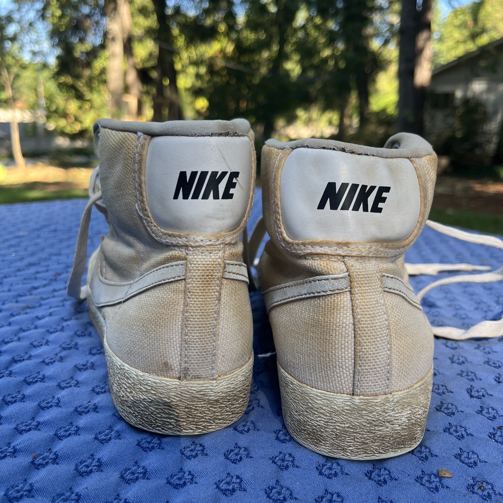 1980 VINTAGE NIKE BLAZER CANVAS Basketball SHOES 198… - Gem