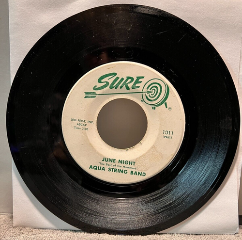 B82 Aqua String Band: June Night/ Blue And Brokenhearted, Sure Records ...