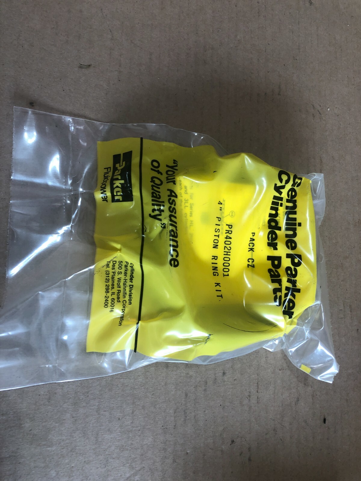 Parker, 4" Bunan Piston Ring Kit (Box), PR402H0001 | eBay