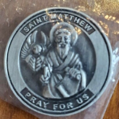 Saint Matthew patron of bankers/accountants pocket token | eBay