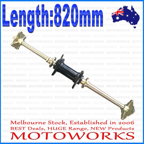 Rear Axle Assembly + Carrier Hubs 150cc 250cc Quad Dirt Bike ATV Dune ...