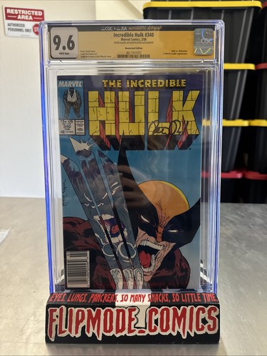 INCREDIBLE HULK #340 NEWSSTAND CGC 9.6 Signed Peter David (Hulk vs ...