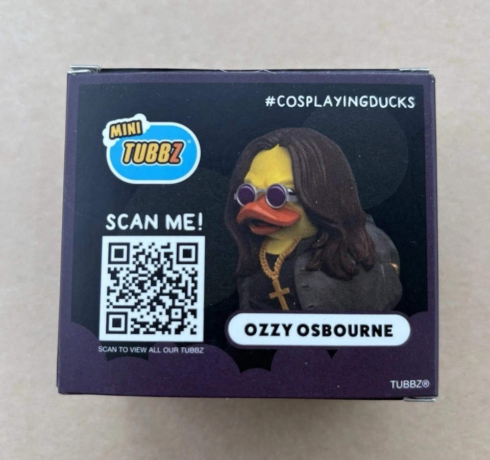 Mini Tubbz Cosplaying Rubber Ducks - Ozzy Osbourne | eBay