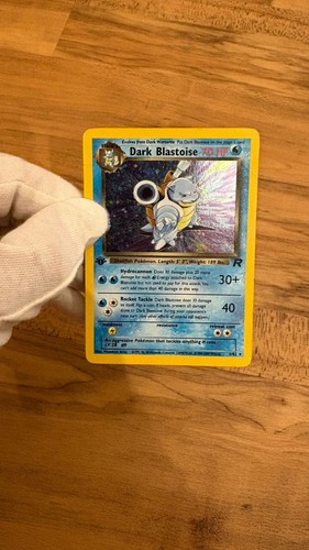 Dark Blastoise 1st Edition Holo - Pokemon Team Rocket Set 2000 - 3/82 ...
