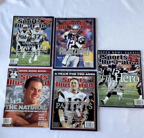 Lot Of New England Patriots Magazines/ Extra Books Tom Brady | eBay