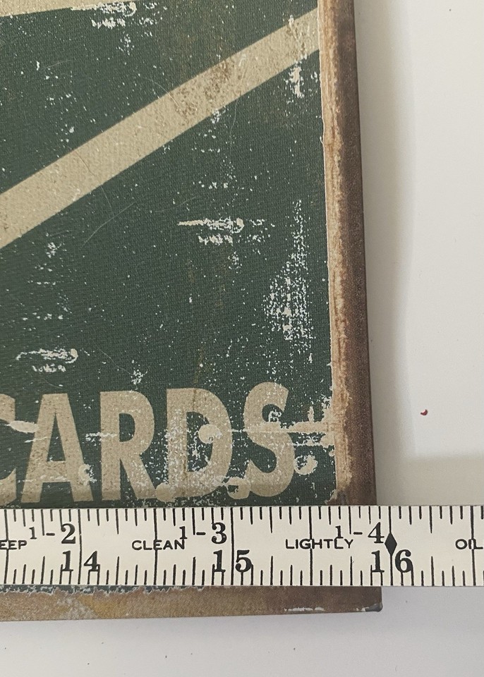 Topps Baseball Tin Sign Vintage Style Metal Wall Decor 16x12 Inches | eBay