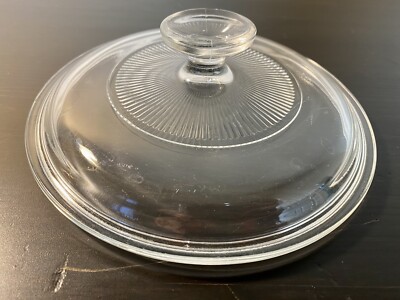Pyrex Corning Ware Clear Round Glass Lid Only Ribbed 7 1/4" G-5-C A | eBay