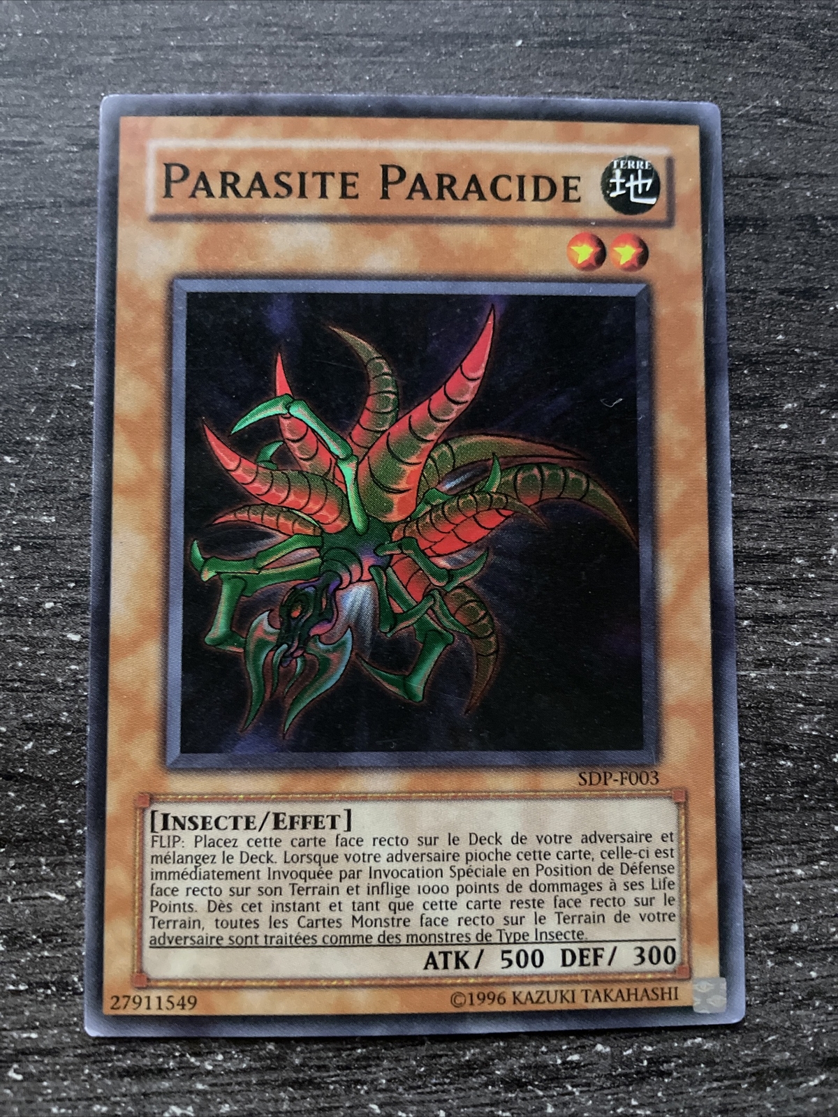 CARTE YU-GI-OH! PARASITE PARACIDE SDP-F003 PROCHE DU NEUF/NM | eBay