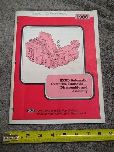 1986 FORD AXOD AUTOMATIC OVERDRIVE TRANSAXLE OEM DISASSEMBLY & ASSEMBLY ...