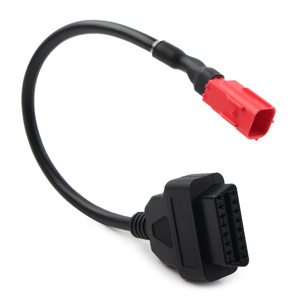 6 Pin to 16 Pin OBD2 Cable Connectors Motorcycles Diagnostic Adapter ...