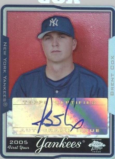 2005 Topps Chrome Update & Highlights - Brent Cox #UH226 Refractor /500 (AU, RC) for sale online ...