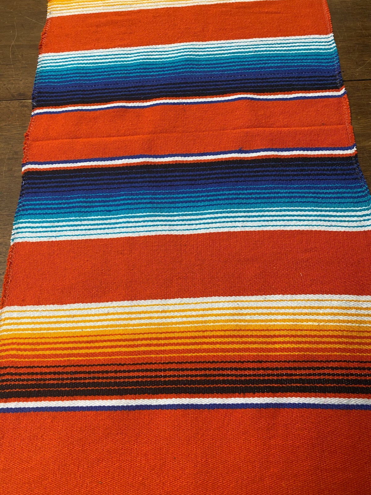 Mexican Sarape Table Runner 81"X14" 1st quality XLARGE ,Saltillo ...