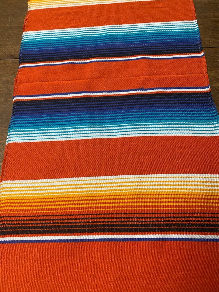 Mexican Sarape Table Runner 81"X14" 1st quality XLARGE ,Saltillo ...
