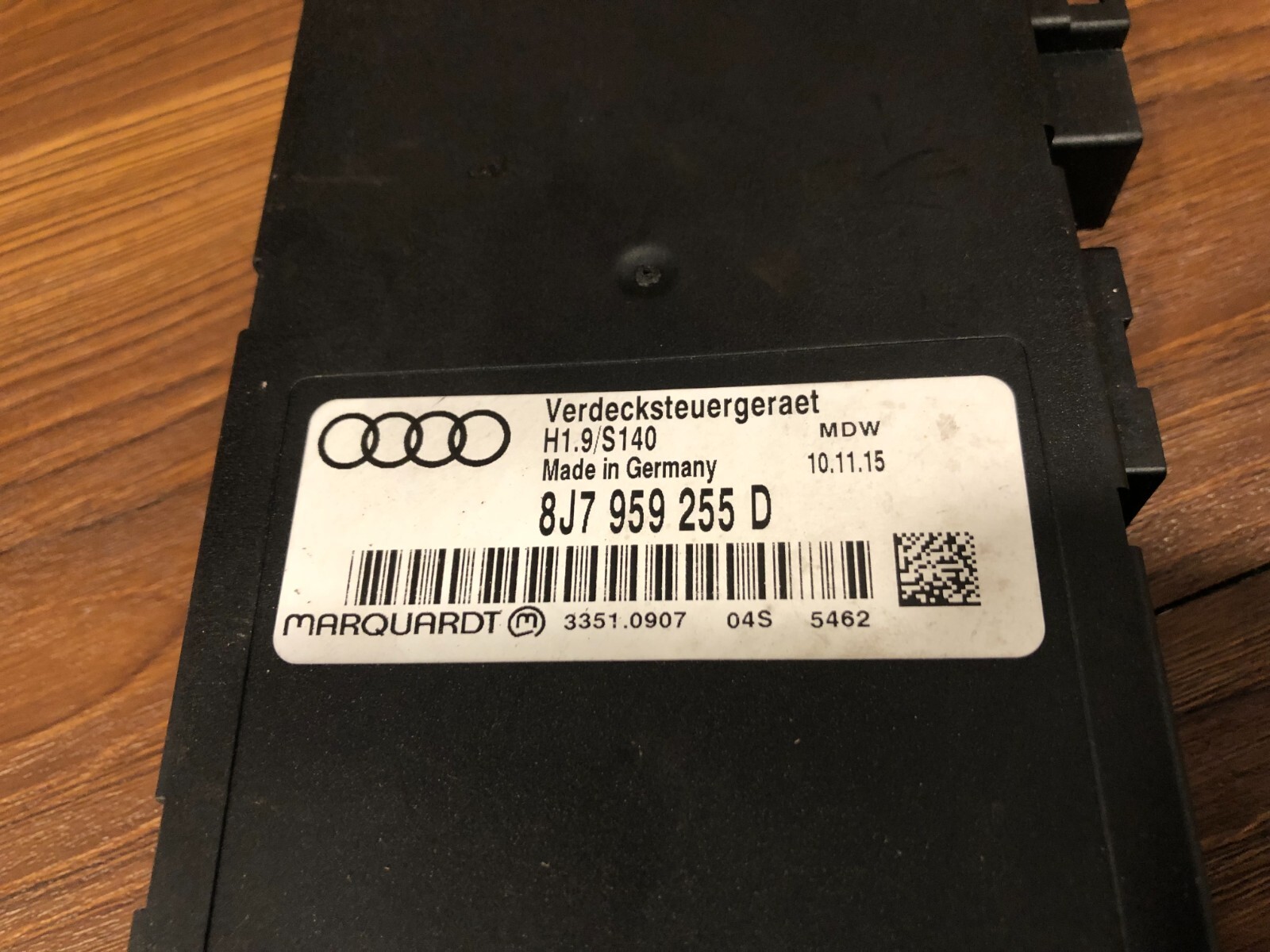 08+Audi+TT+Mk2+Convertible+Top+Control+Module+Unit+8J7959255 for sale ...