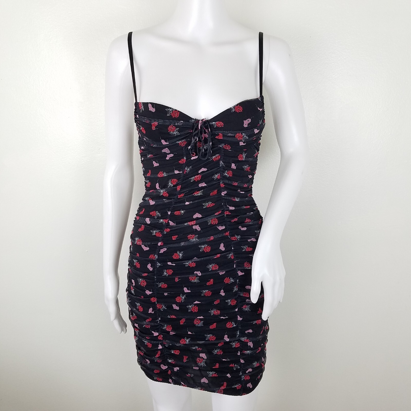 Victoria's Secret Romantic Floral Heart Ruching Mesh … - Gem