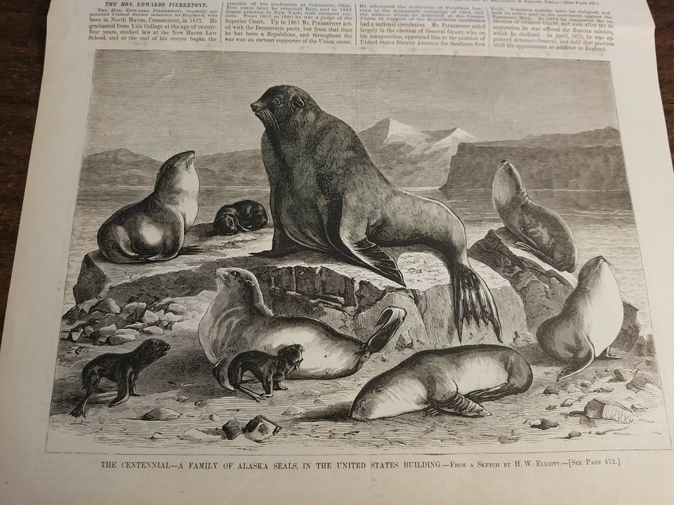 The Honorable Edwards Pierrepont/J.D.Cameron,Harper's1876 also Seals ...