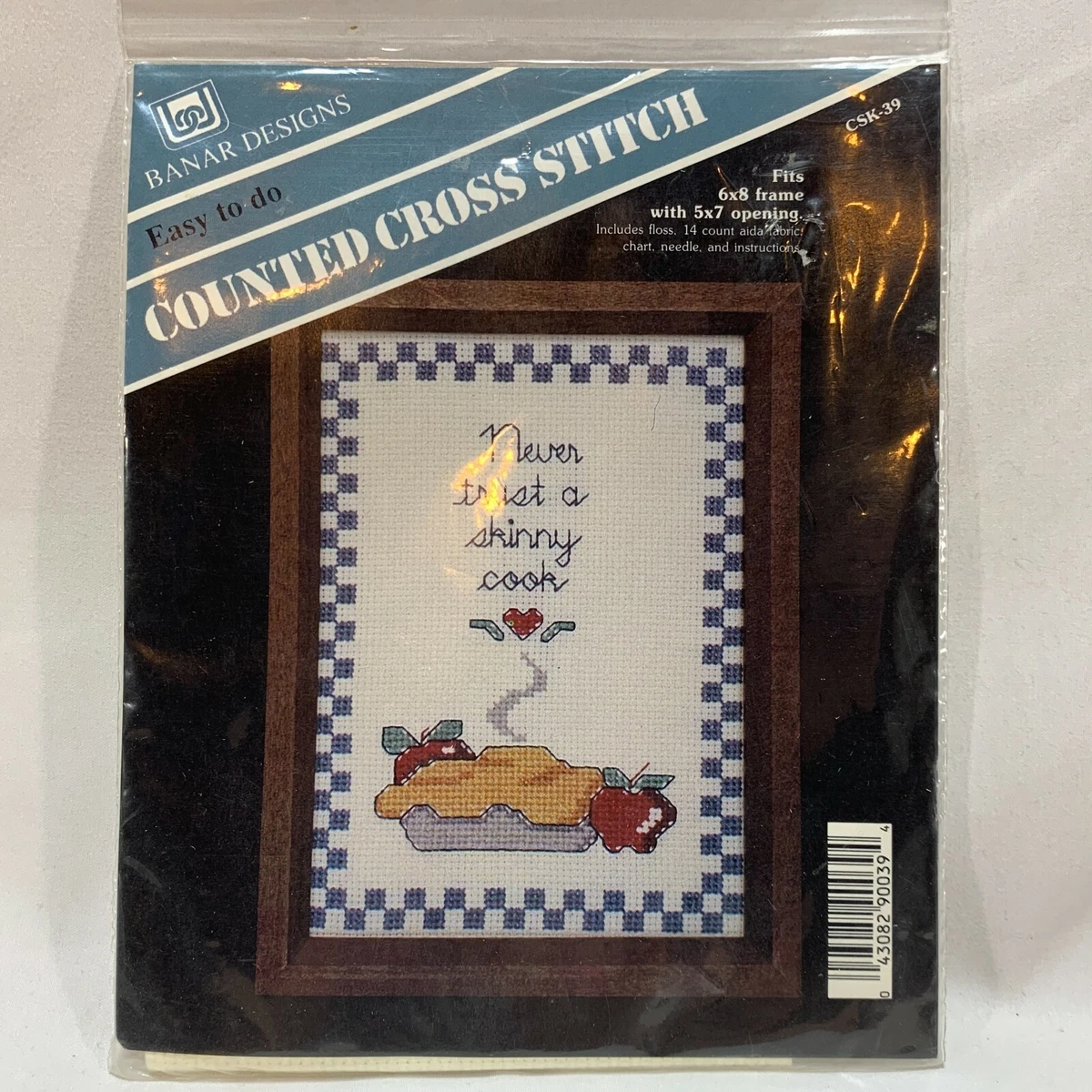 Apple Pie Cross Stitch Pattern