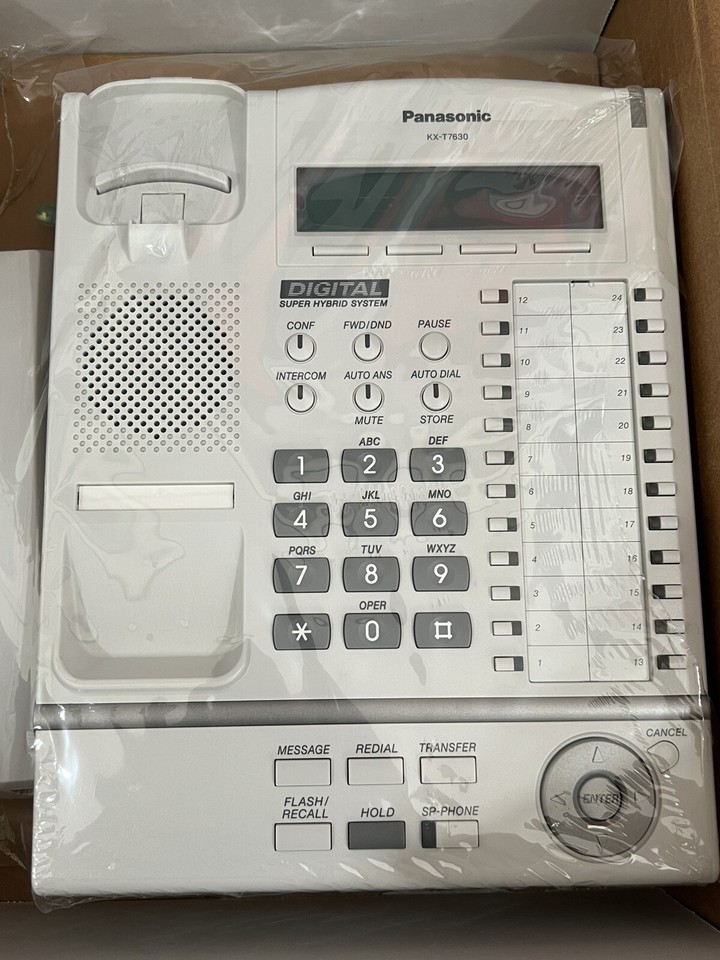 Panasonic KX-T7630 Digital display Hybrid phone WHITE *New/Missing ...