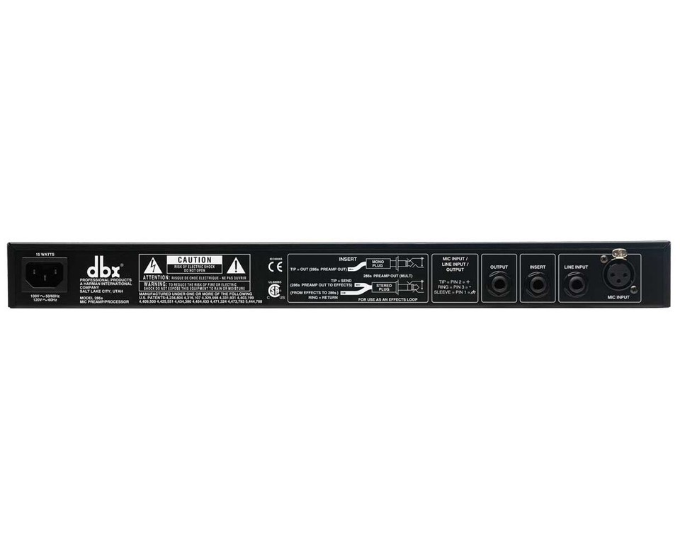 DBX 286s Microphone Channel Strip w/ Mic Pre-amp Compressor Dynamics ...