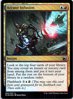 Arcane Infusion Foil Magic Innistrad Midnight Hunt NM | eBay