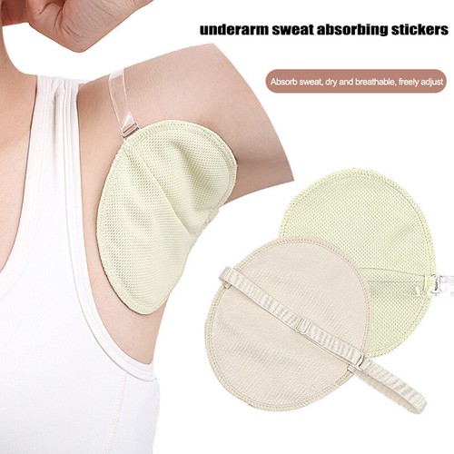 Underarm Sweat Pads Washable Armpit Sweat Absorbing Sweat Perspiration ...