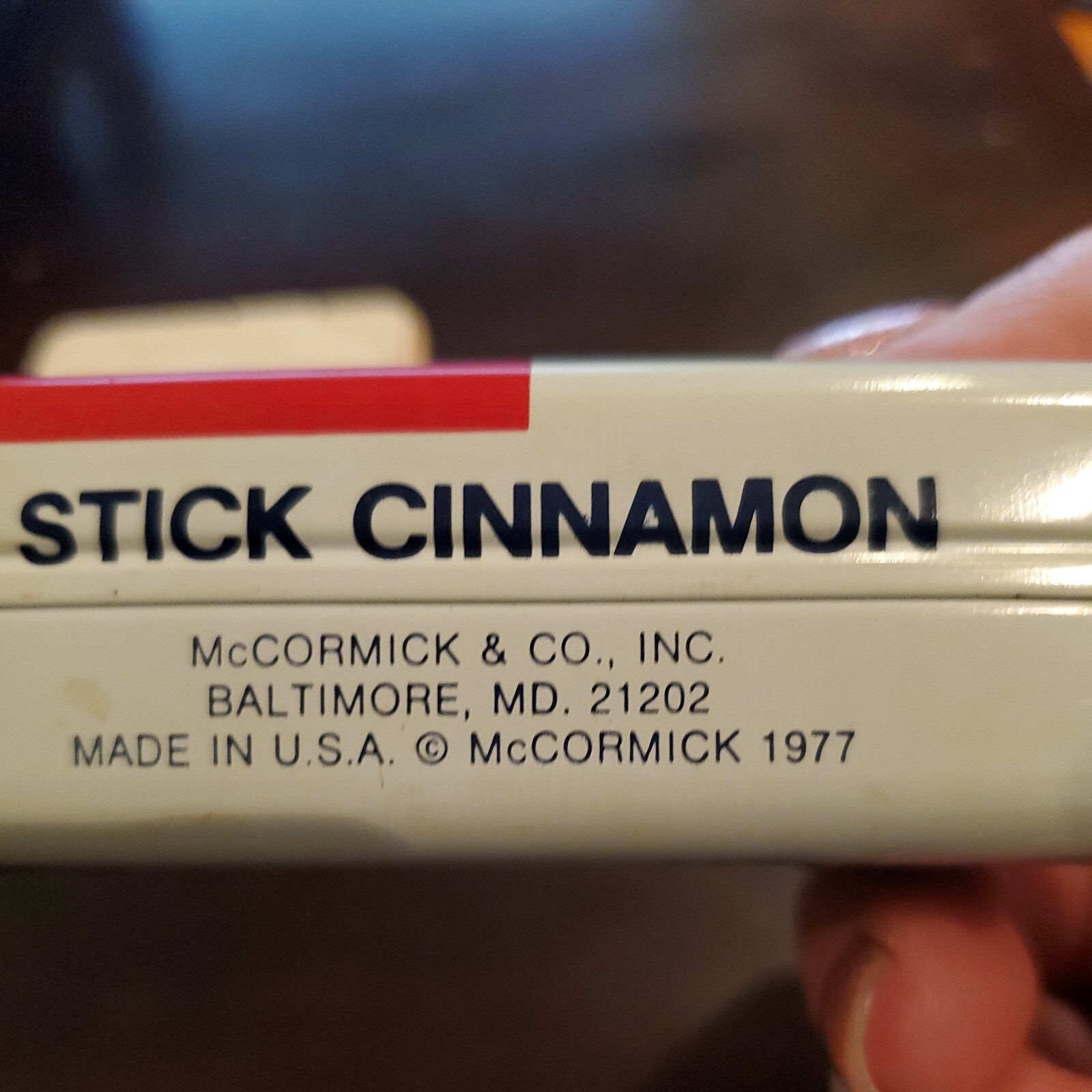 Vintage McCormick Spice Co. Stick Cinnamon Tin Baltimore MD | eBay