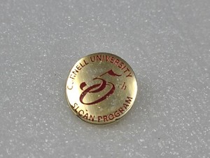 Cornell University Sloan Program 50th Anniversary Lapel Pin Brooch Gold ...