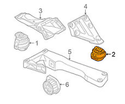BMW 5 E60 Left Engine Mount 22116769285 6769285 528ix 171kw NEW GENUINE ...