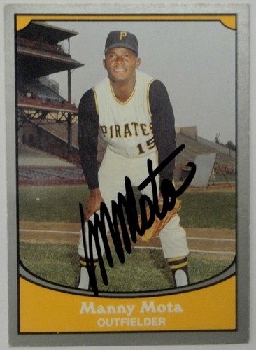 Manny Mota Hand Signed Autographed 1990 Pacific Legends Trading Card ...