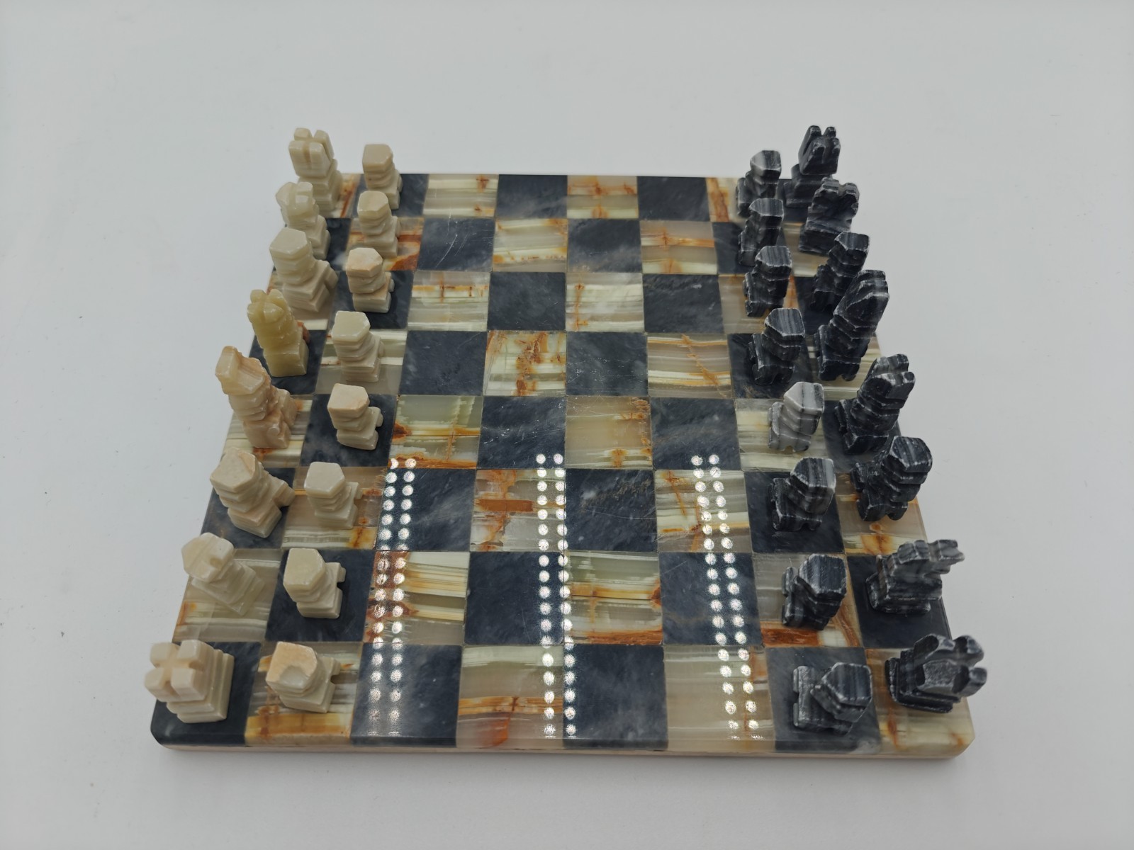 Marble/ Granite Chess Set 🔥Complete🔥 1 Chipped Piece | eBay