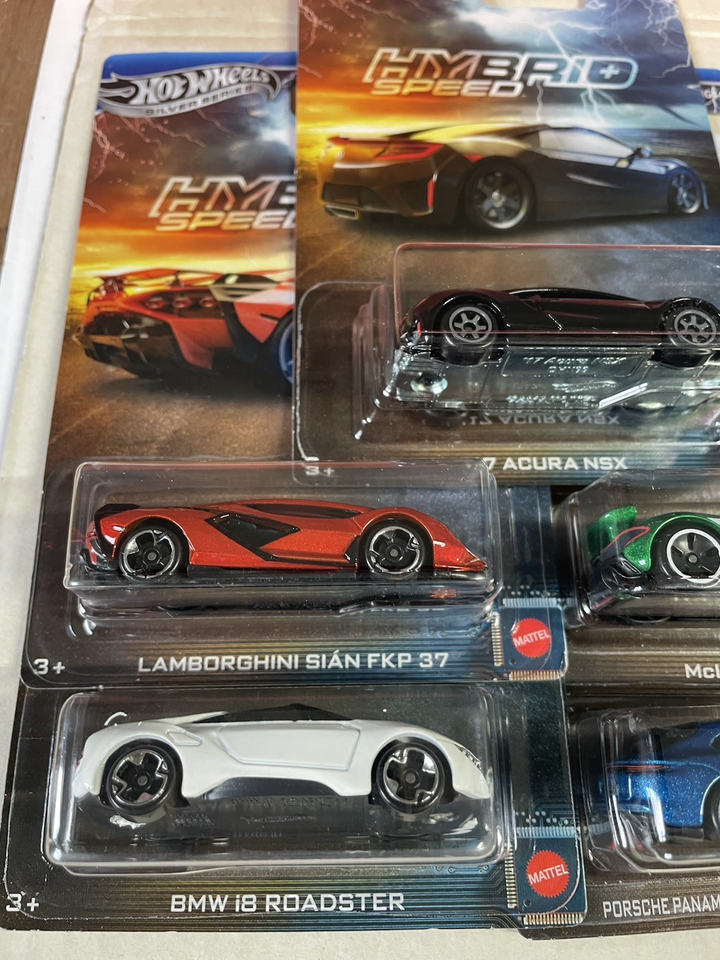 New 2025 Hot Wheels Silver Series Hybrid Speed Complete Set of 5 Cars ...
