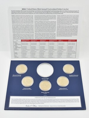 2014 US Mint Annual Presidential & Sacagawea Dollar Coin Set No ASE | eBay