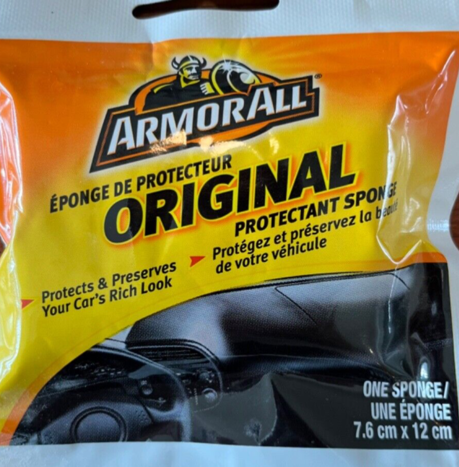 Armor All Original Protectant Sponges 2 Cleans Protects Car Interior NO ...