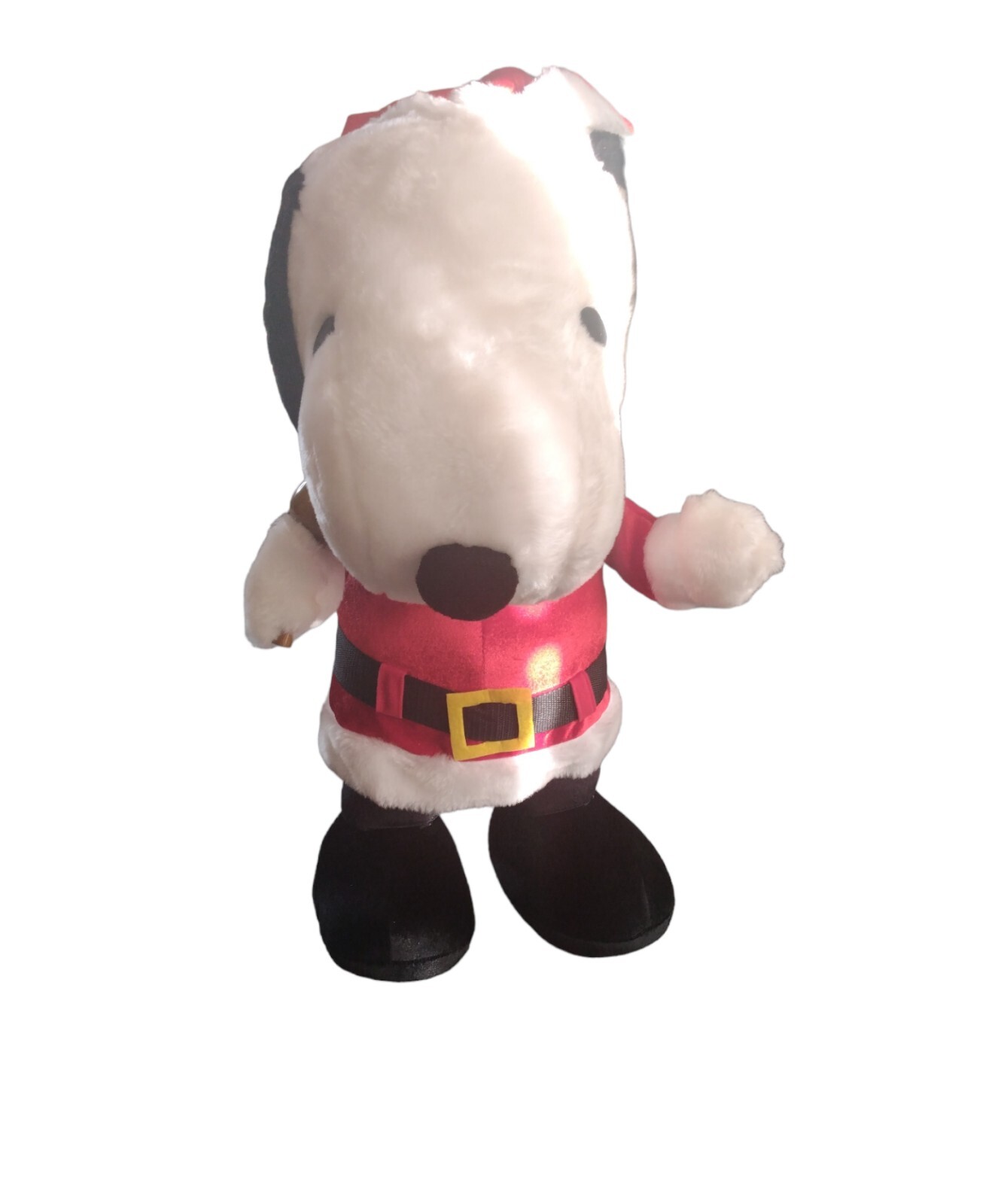 Snoopy Santa Christmas Greeter Peanuts Plush 24 inch | eBay