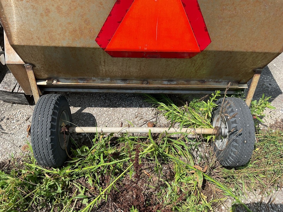 Used Accu Spreader Stainless Steel Pull Behind 12 V Used | eBay
