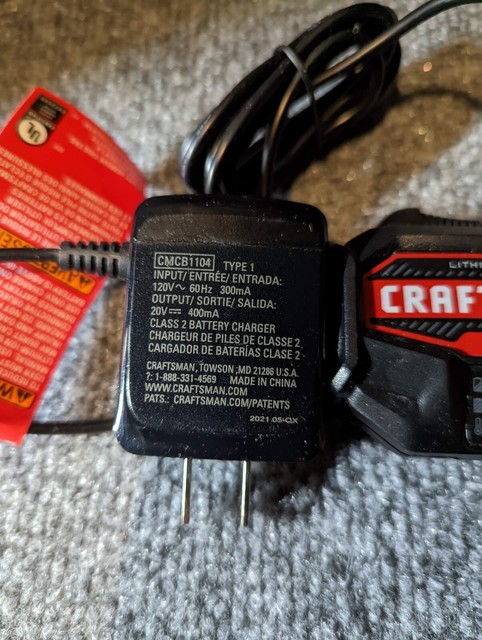 Craftsman CMCB101 20V Li-Ion Charger for sale online | eBay
