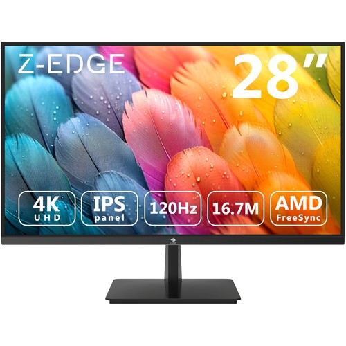 Z-EDGE U28I4K 28" 4K 3840 x 2160 UHD 120Hz IPS Monitor, HDMI x2, DP x2 ...