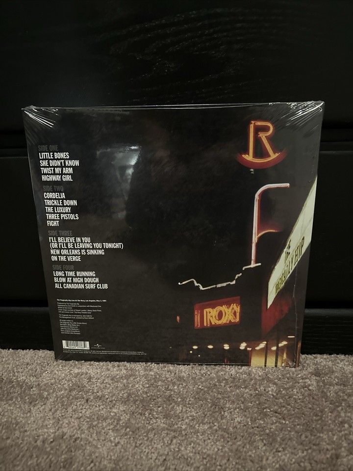 Live At The Roxy by The Tragically Hip 2LP Vinyl New Orleans Is Sinking ...