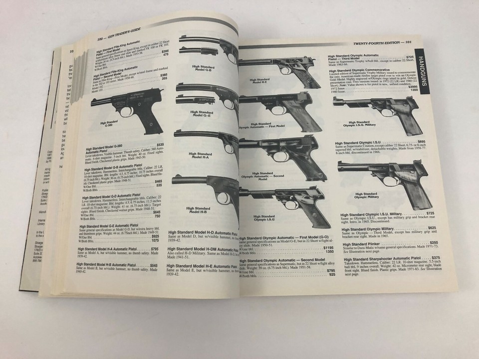 2001 Gun Traders Guide (24th) Twenty Fourth Edition Catalog L8 | eBay