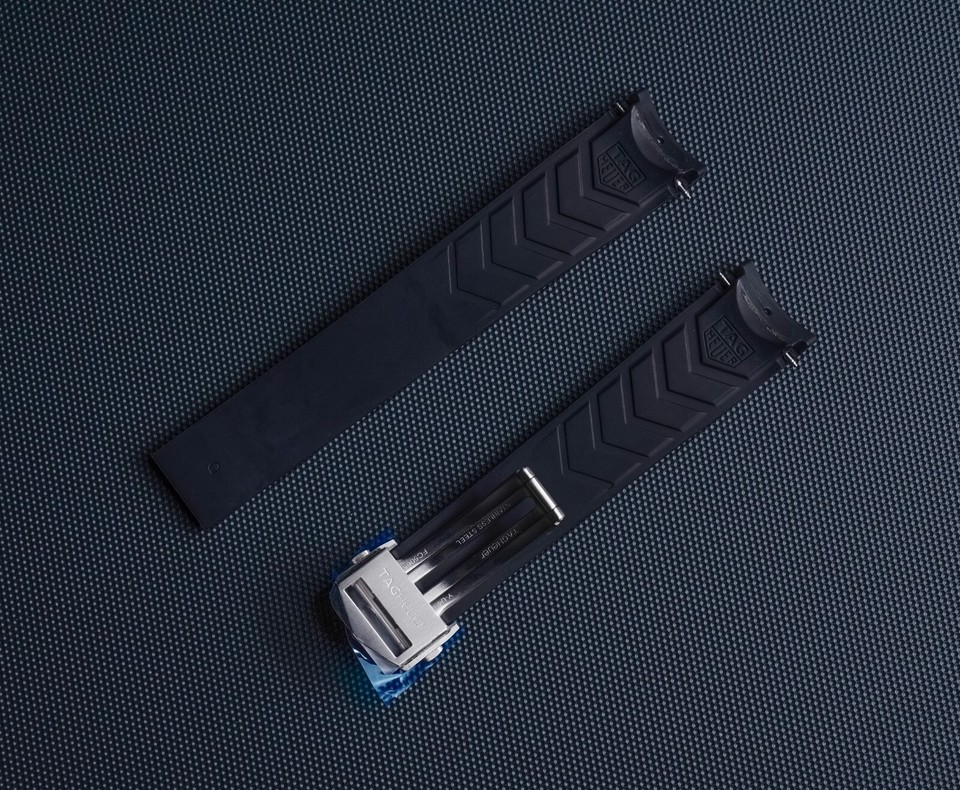 Authentic Tag Heuer Aquaracer Black Rubber Strap FT6151 - 20mm for ...