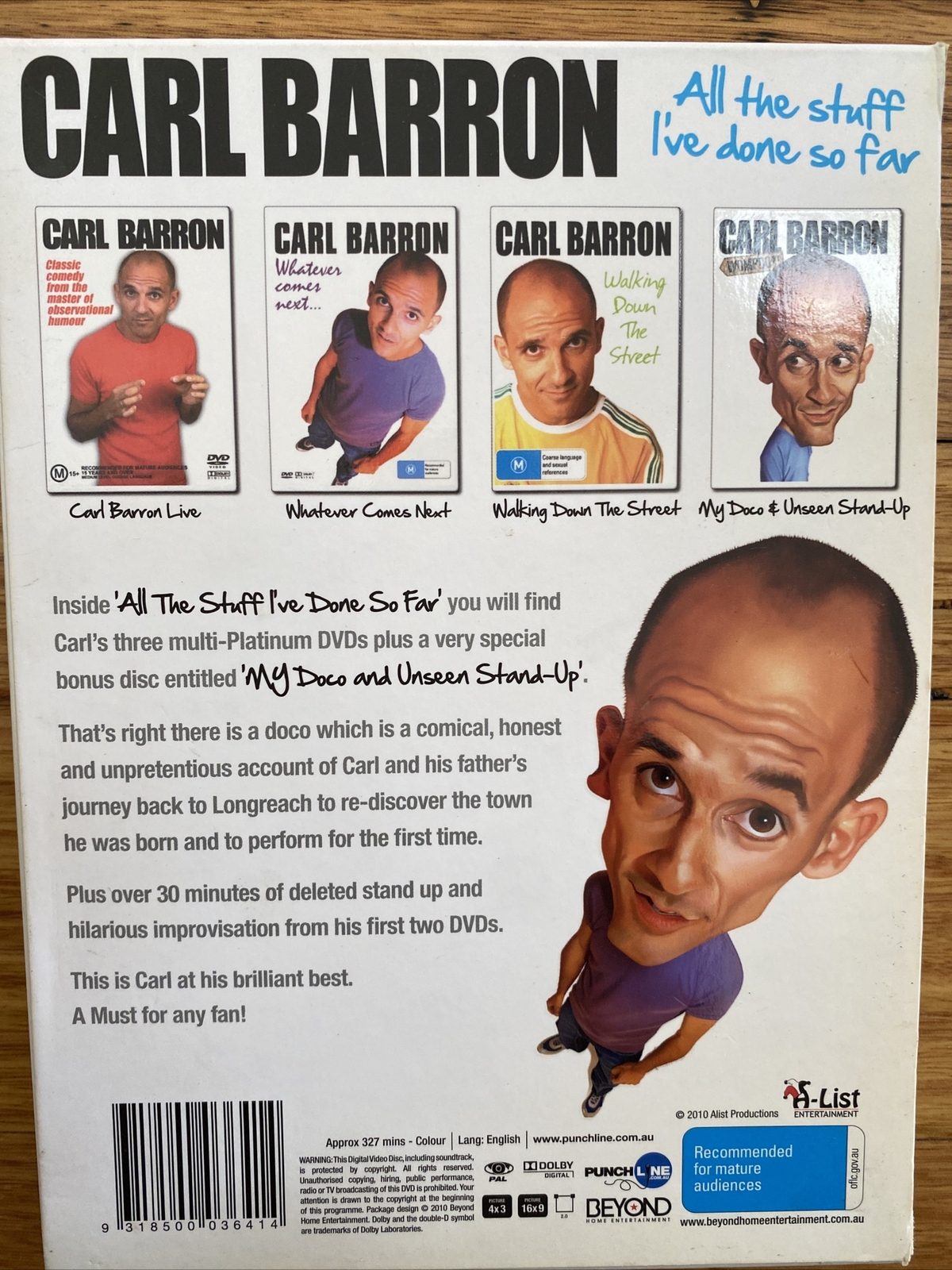 Carl Barron All The Stuff I've Done So Far DVD Box Set Comedy Tracked ...