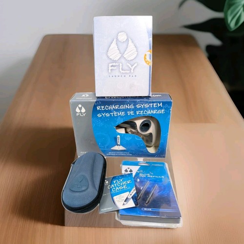 Fly Fusion Pentop Computer Lot: Recharging System Blue Ink Refills ...