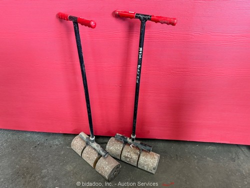 Lot of (2) Flooring Install 100-Pound Solid Steel Linoleum Hand Roller ...